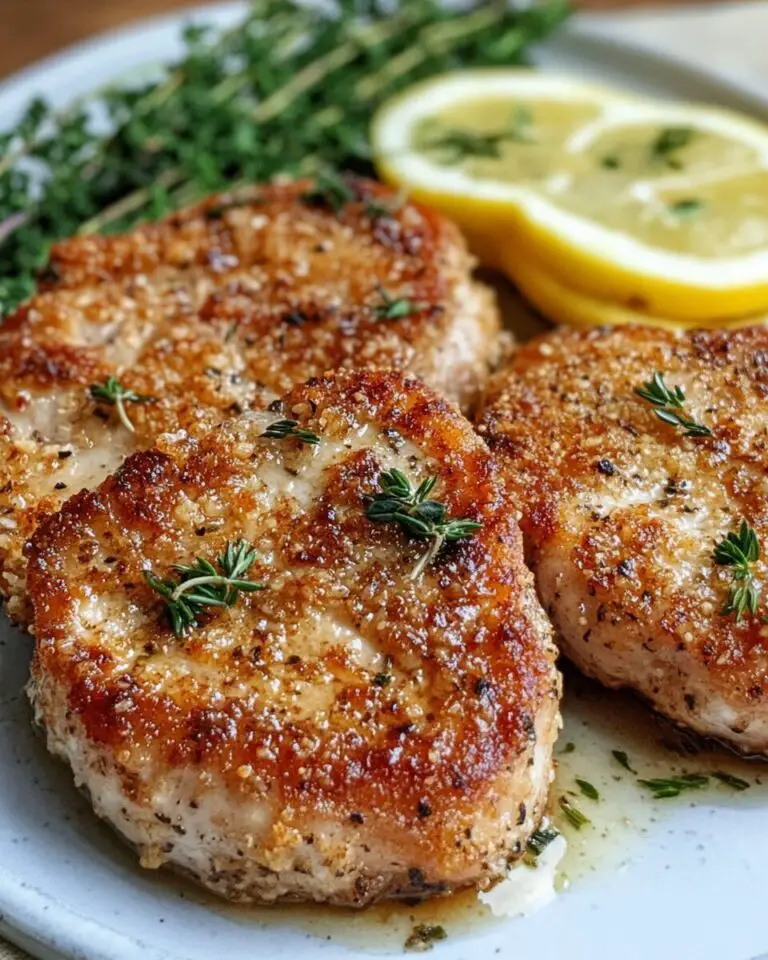 Crispy Garlic Parmesan Pork Chops
