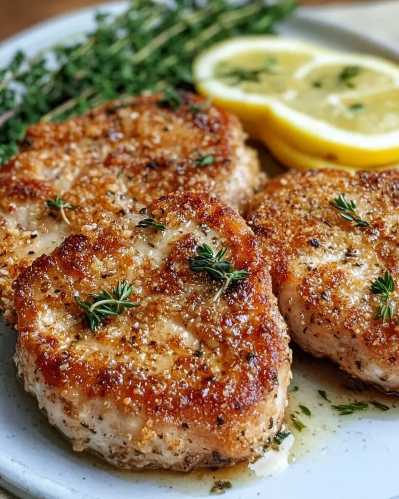 Crispy Garlic Parmesan Pork Chops