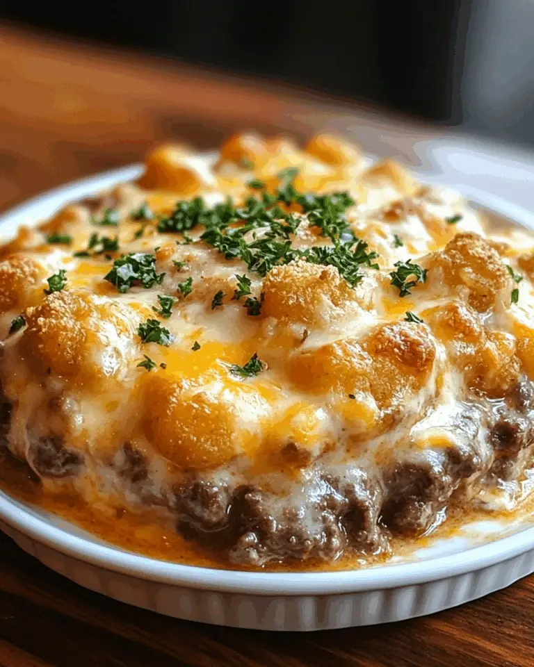 Creamy Beef Tater Tot Casserole