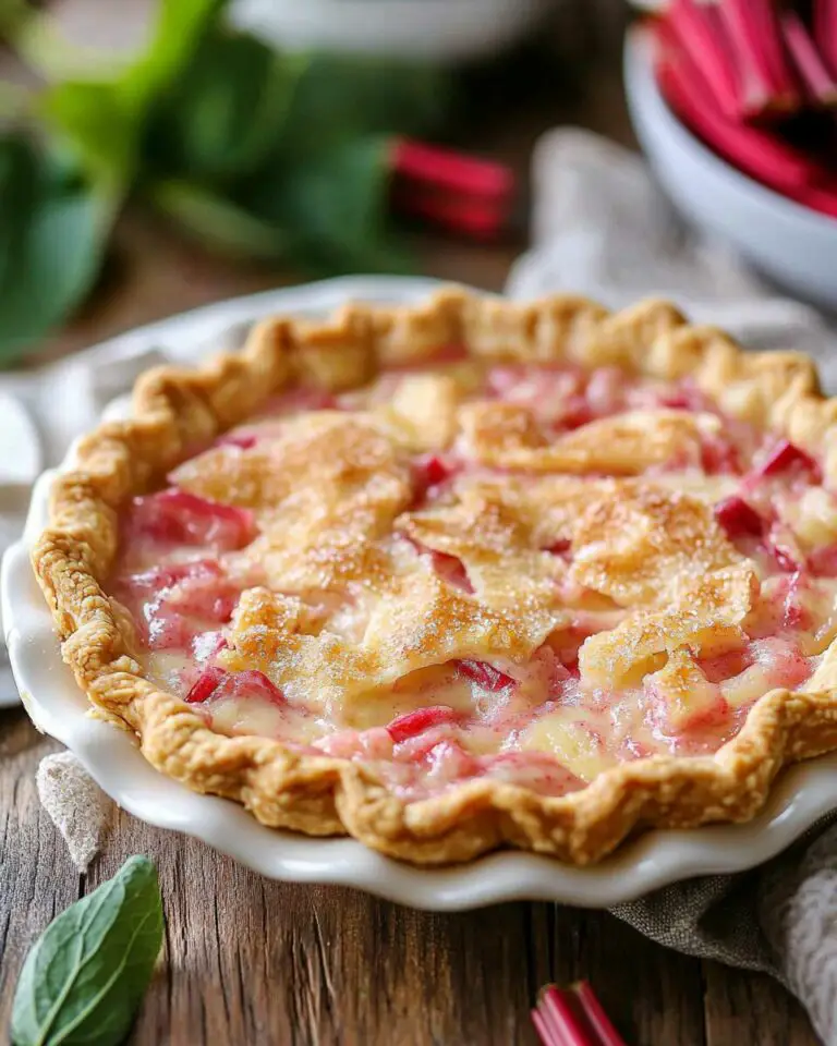 Rhubarb Custard Pie