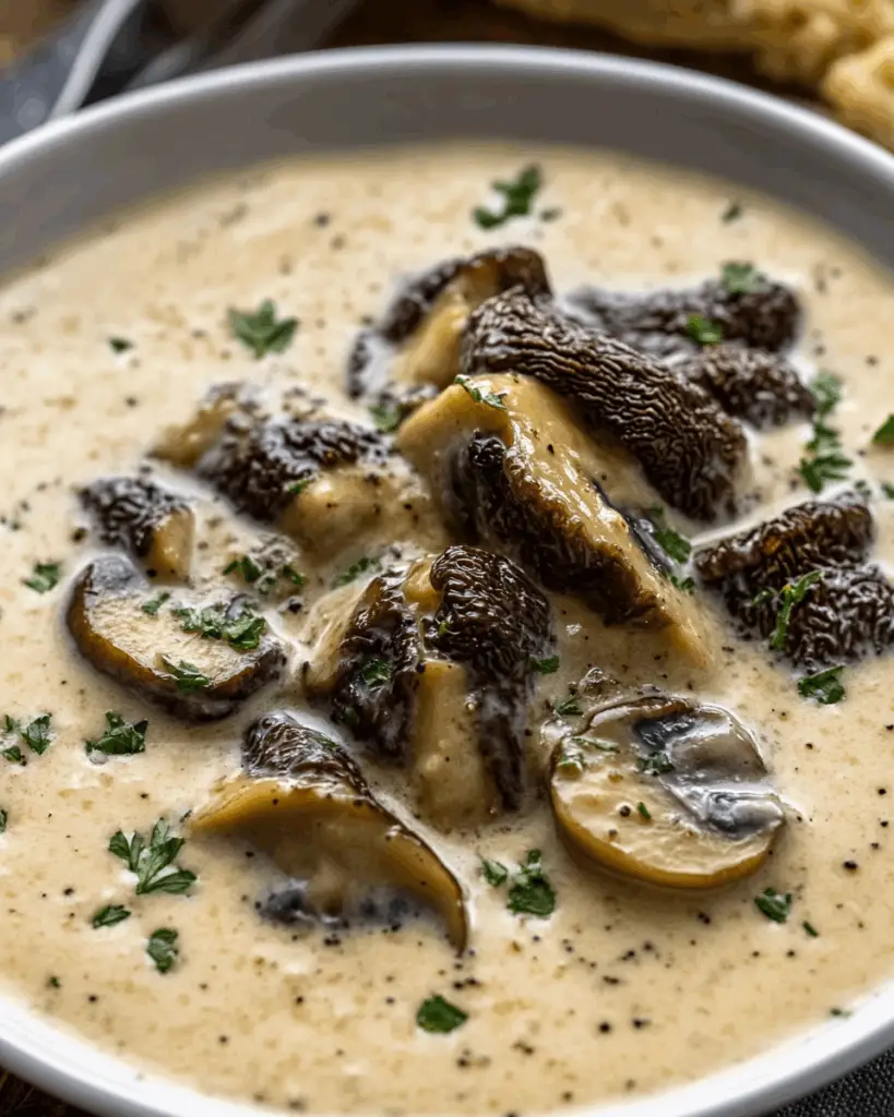 Morel Mushroom Cream Sauce
