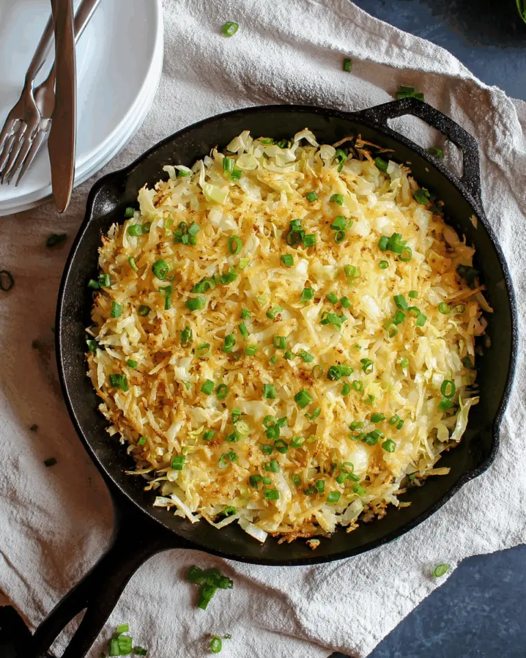 Irish Cheddar Cabbage Hash Brown Skillet